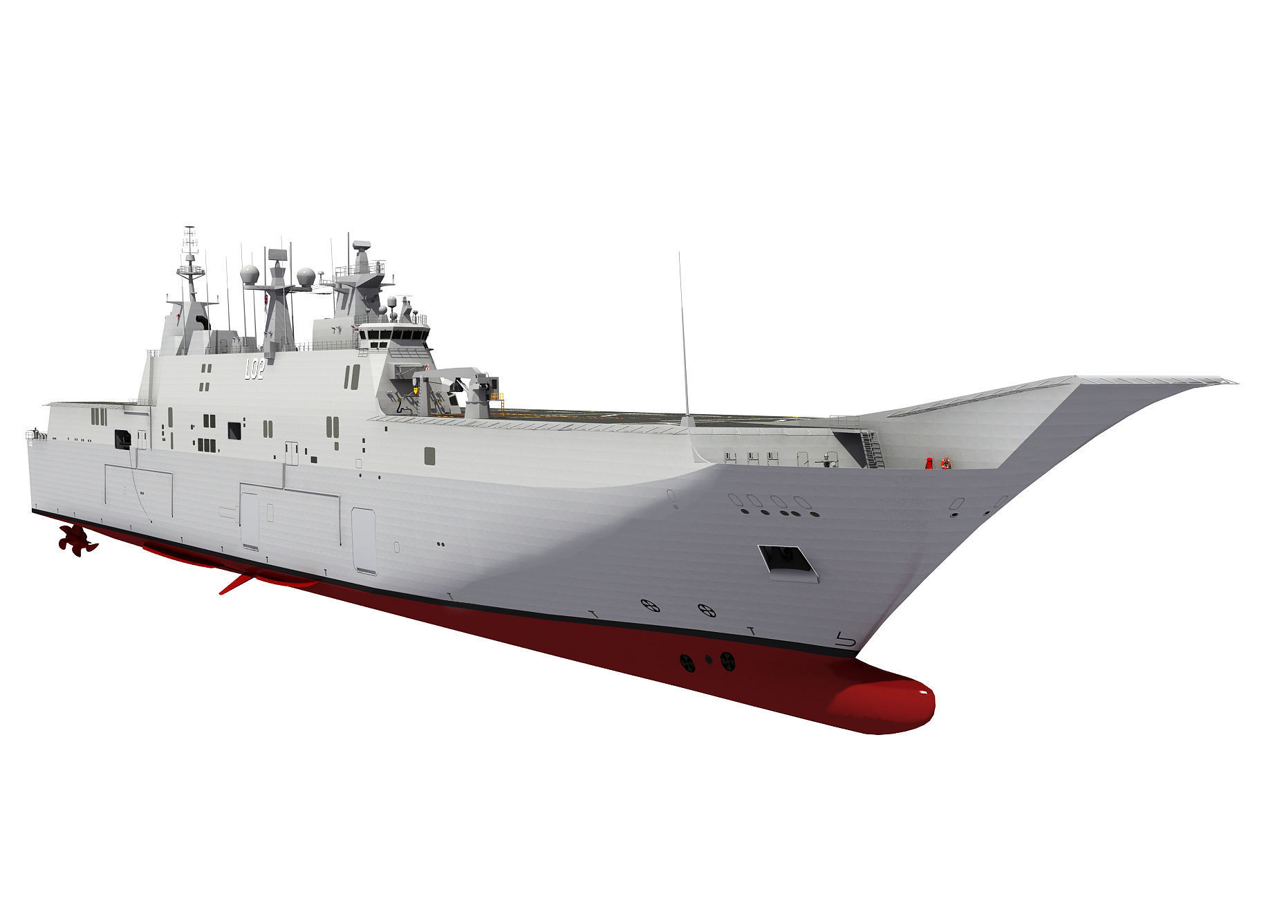 HMAS CANBERRA AUSTRALIAN LHD 3D model | CGTrader