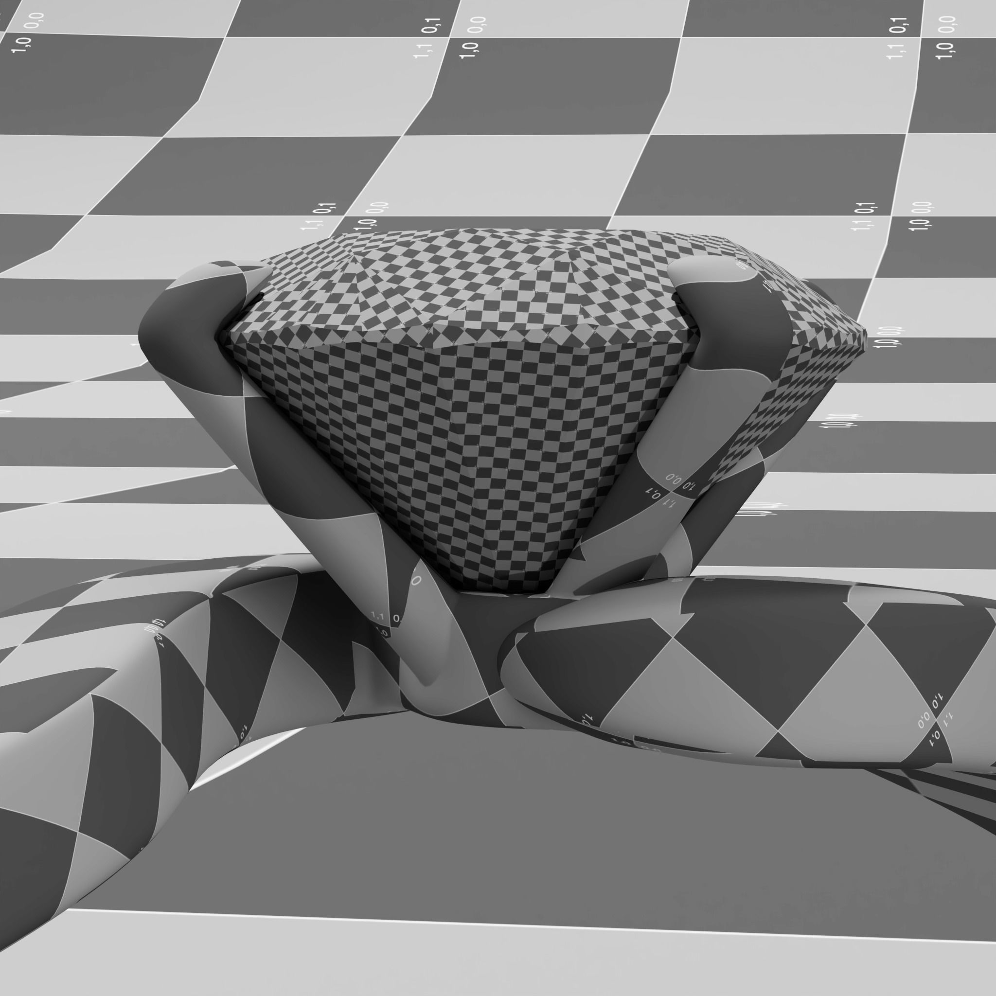 Ring - Diamond Gold Titanium 3D model | CGTrader