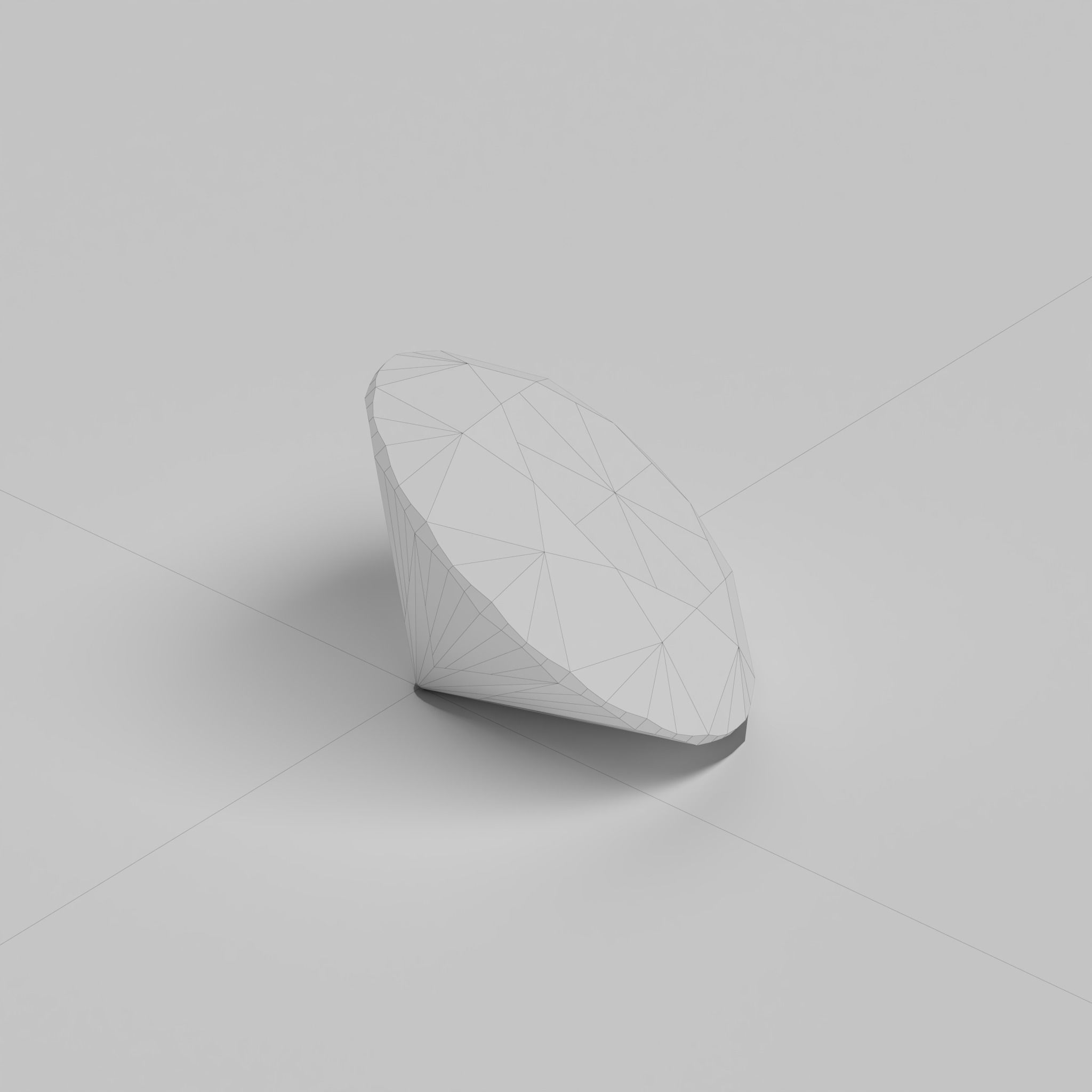 Ring - Diamond Gold Titanium 3D model | CGTrader