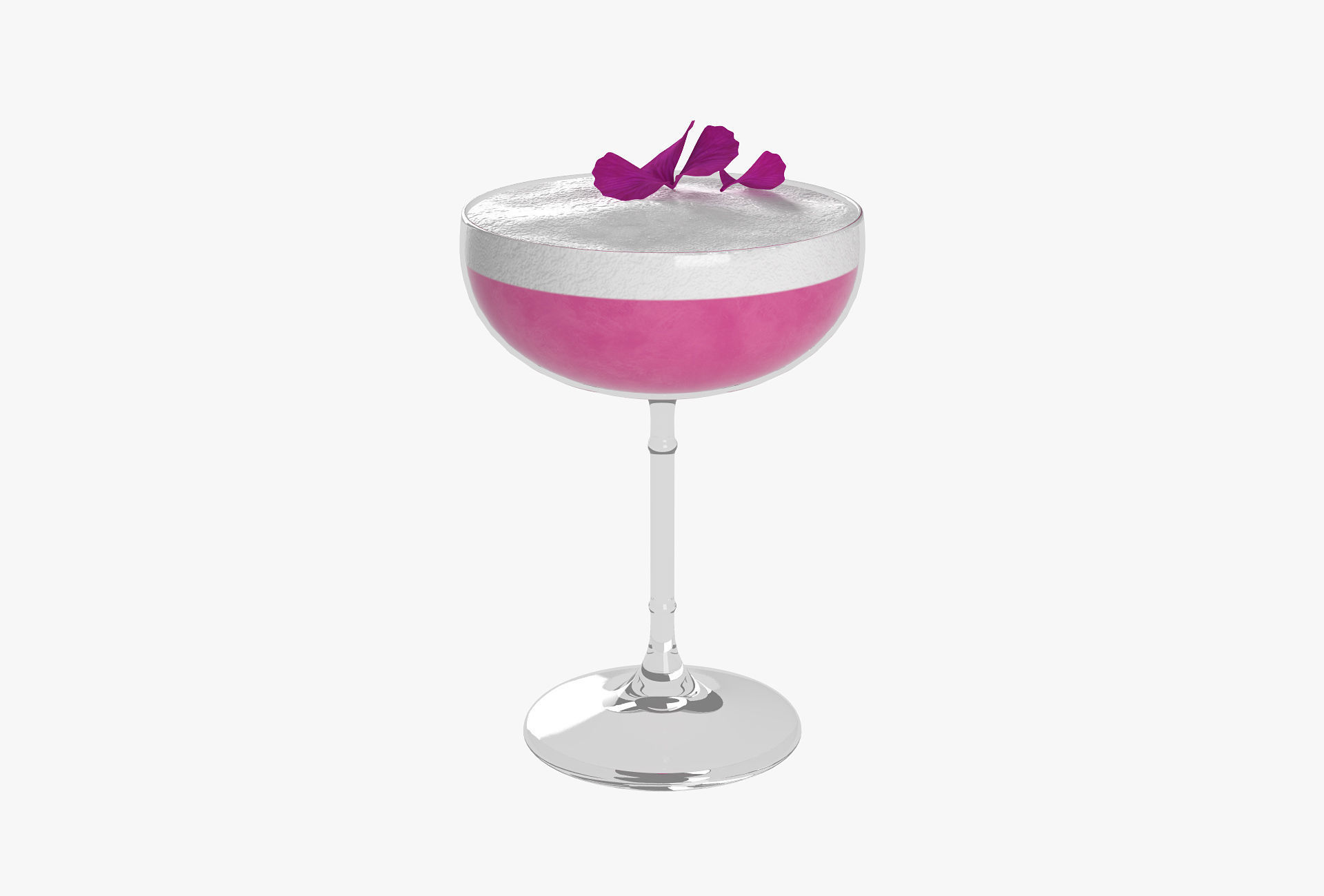 Cocktail coupe glass 3D model | CGTrader