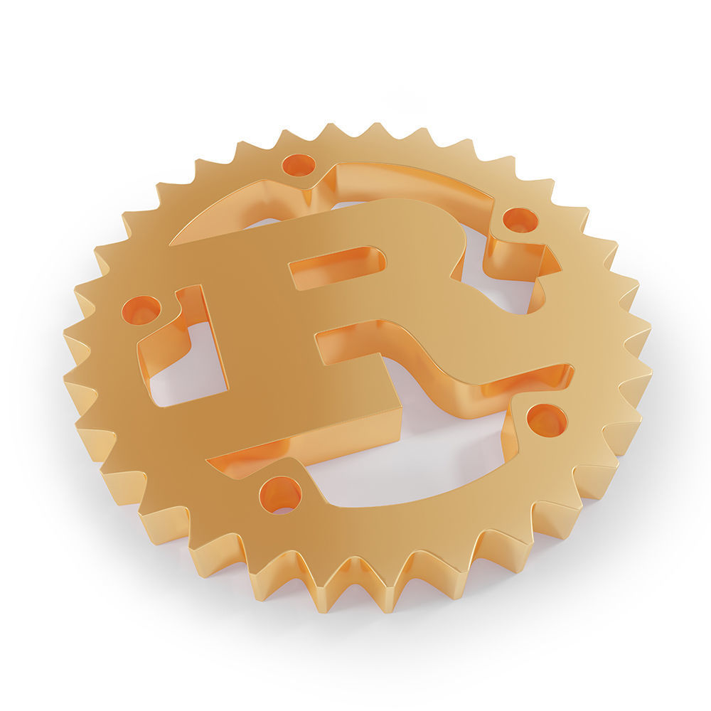 Rust logo 3D model | CGTrader
