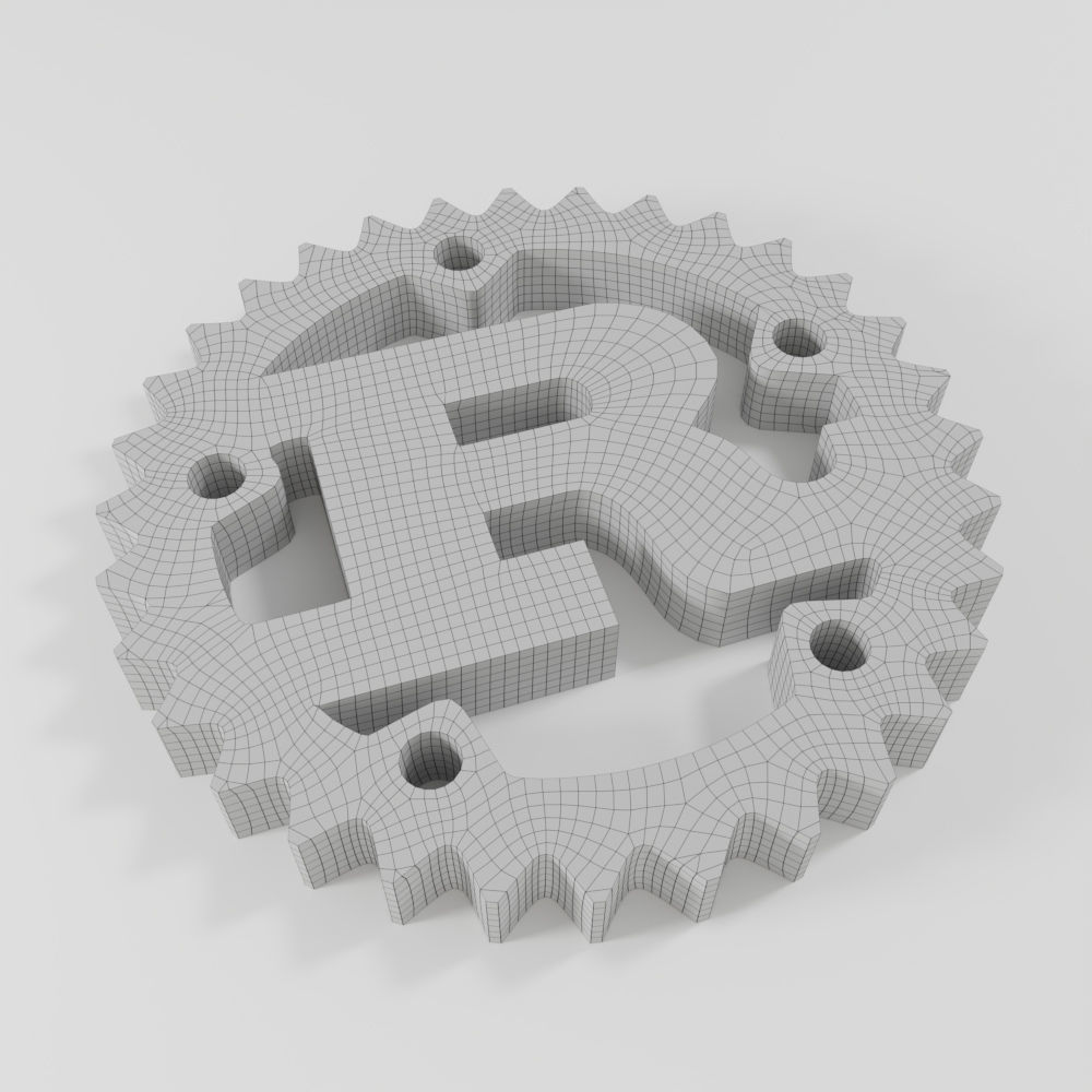 Rust logo 3D model | CGTrader