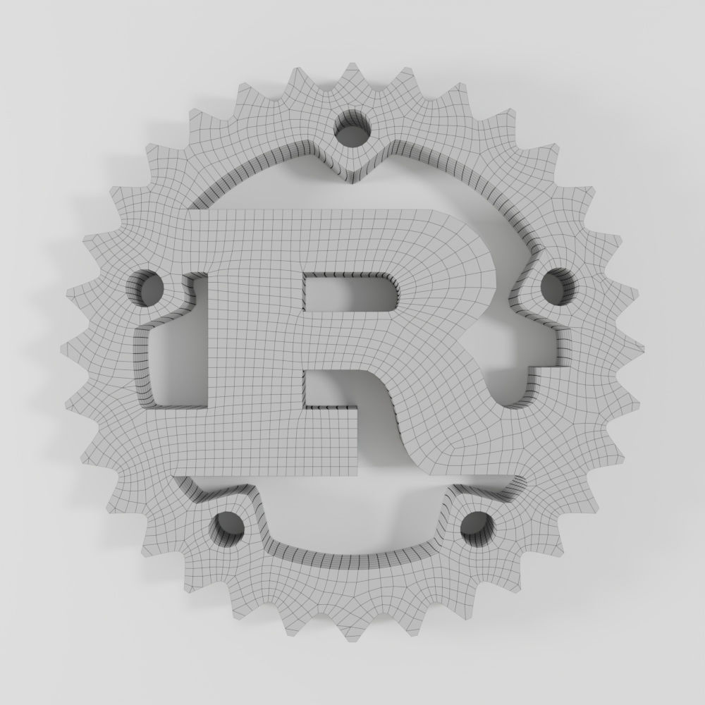 Rust logo 3D model | CGTrader