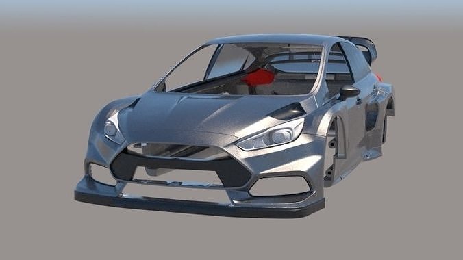 Ford Focus Hoonigan 3D model 3D printable | CGTrader