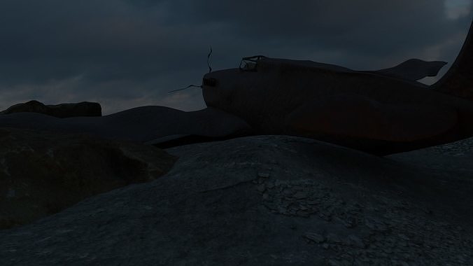 3D model Old Rusty Airplane VR / AR / low-poly | CGTrader