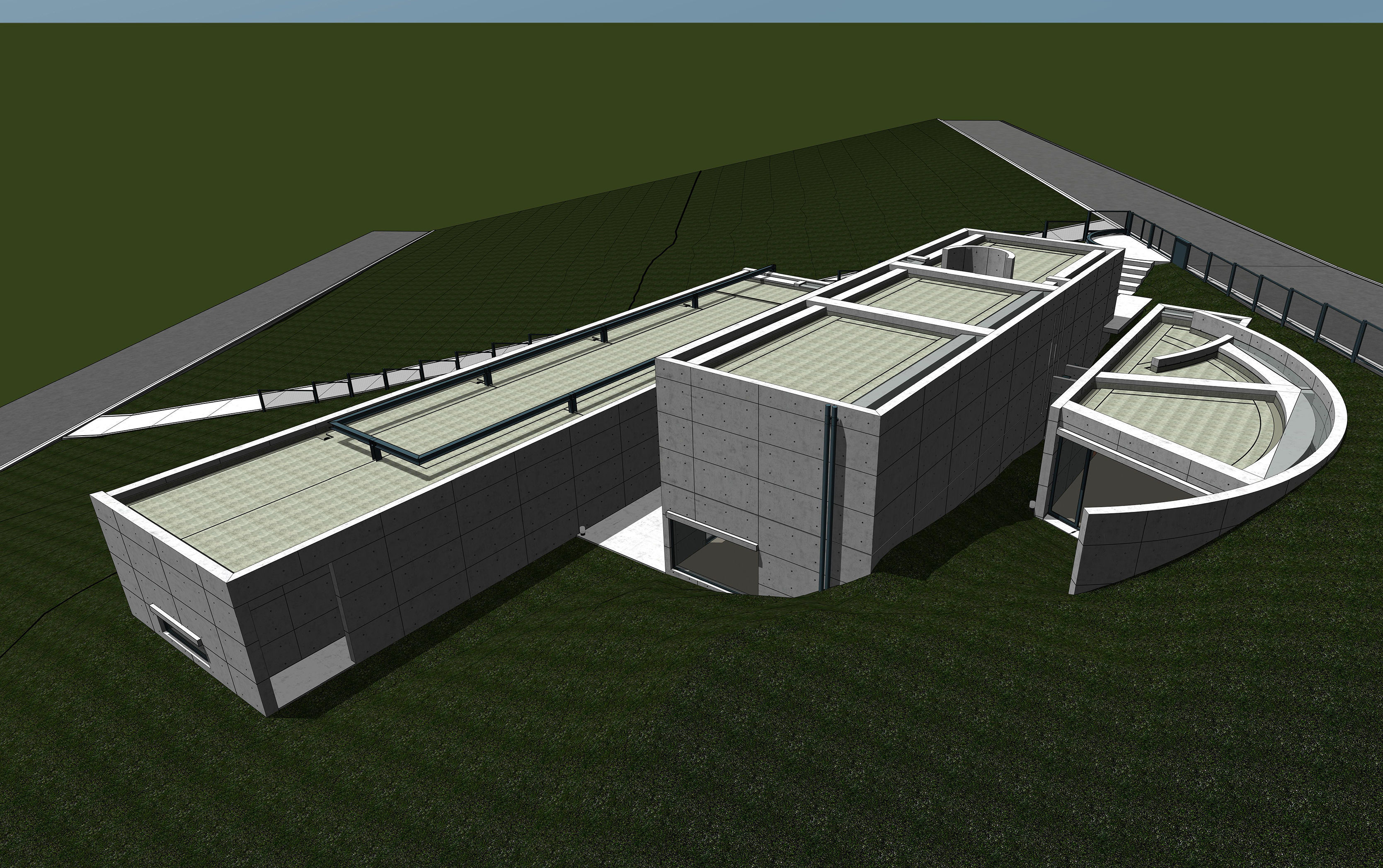 Tadao Ando - Koshino House 3D model | CGTrader