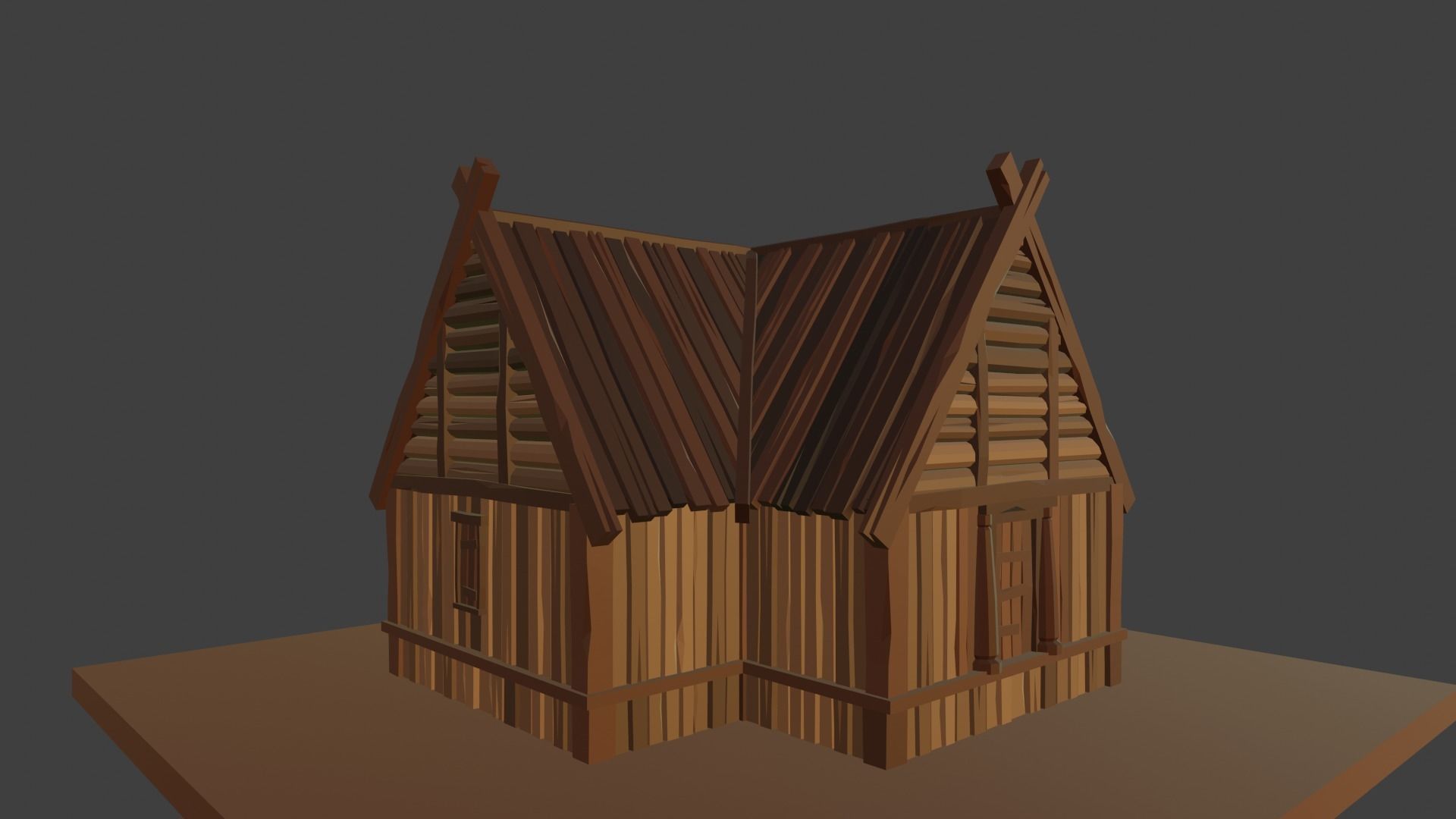 3D model Low Poly Medieval House Pack VR / AR / low-poly | CGTrader