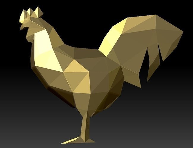 rooster chicken 3D model 3D printable | CGTrader