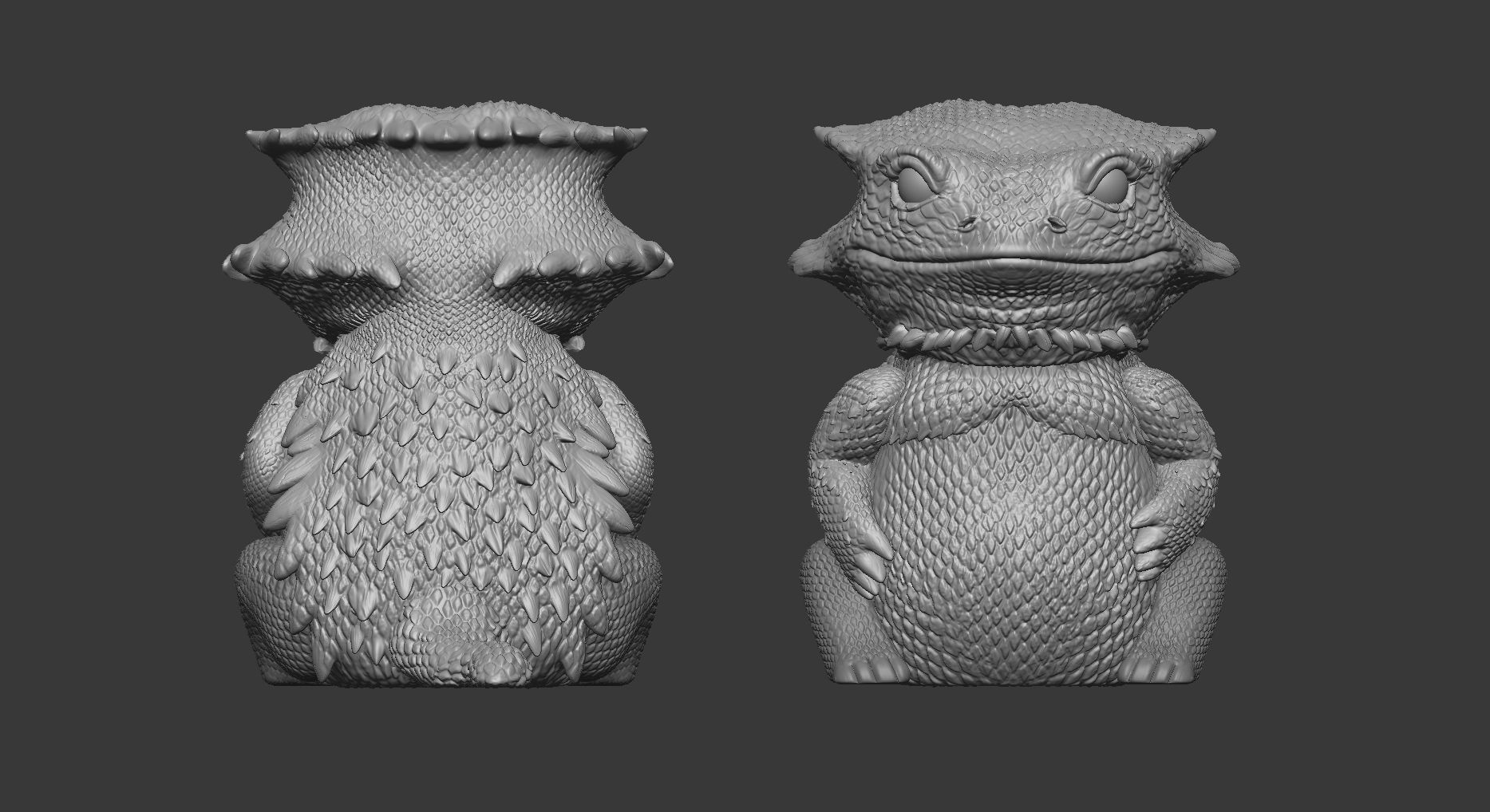 lizard kaiju 3D model 3D printable | CGTrader