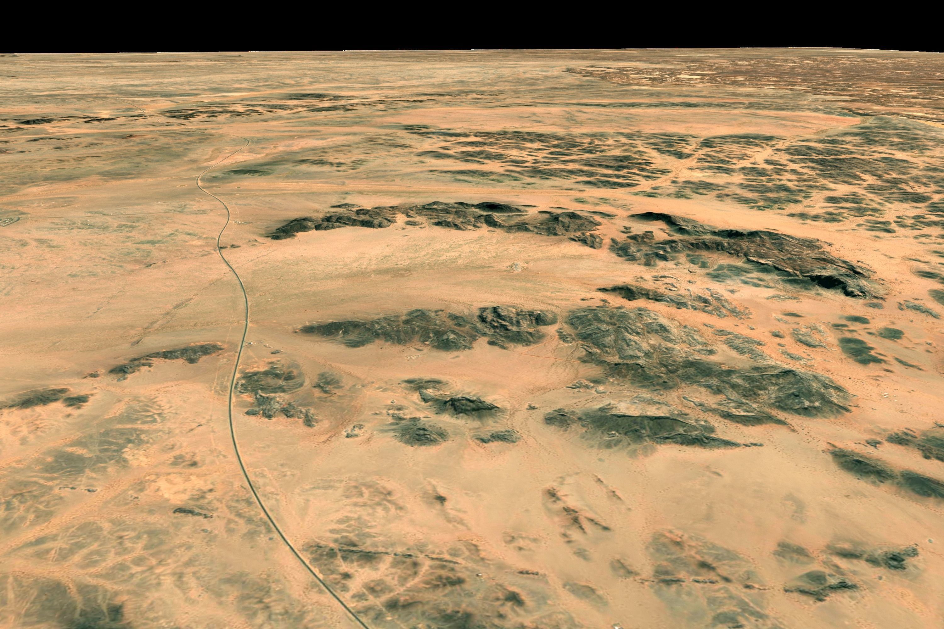 Mecca and the Red Sea coast of Saudi Arabia - tile n23 e41 3D model ...