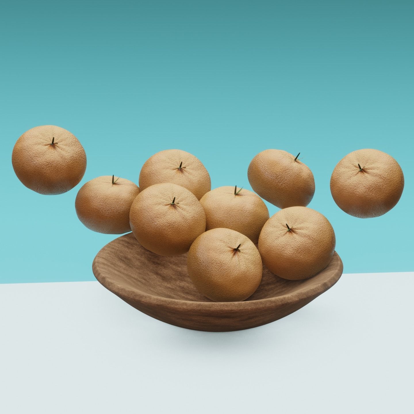 Simple Semi-Realistic Tangerine 3D model | CGTrader