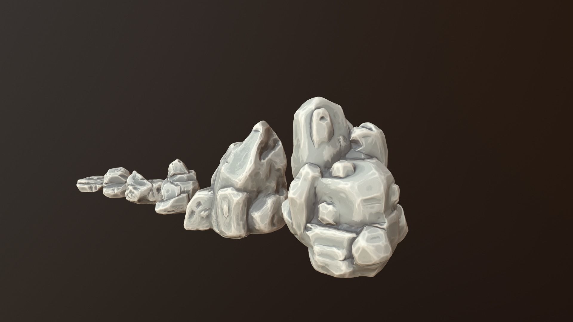 3D model Stylized Rock Asset Pack VR / AR / low-poly | CGTrader