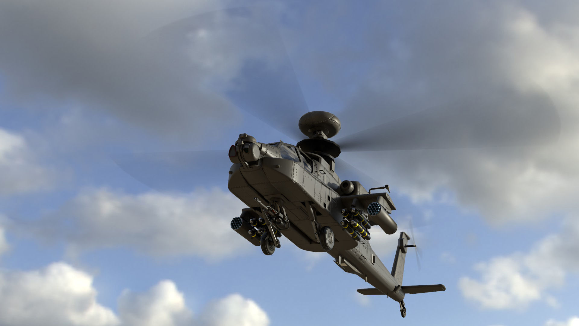 3D model AH-64D Apache VR / AR / low-poly | CGTrader