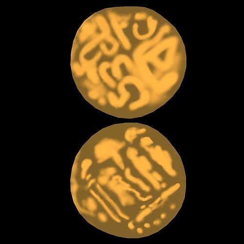 3D model indian ancient coin VR / AR / low-poly | CGTrader