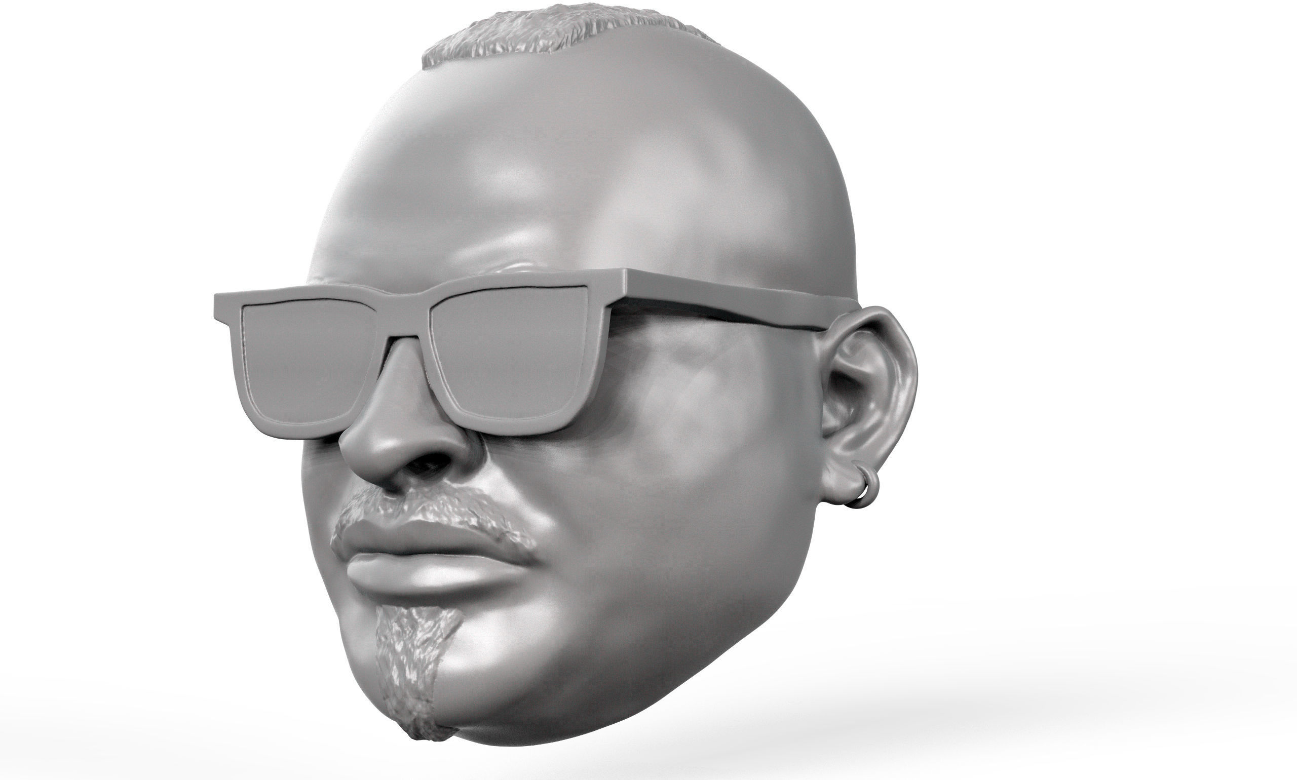 Bad Misfortune Fade 3D printable action figure head sculpt 3D model 3D ...