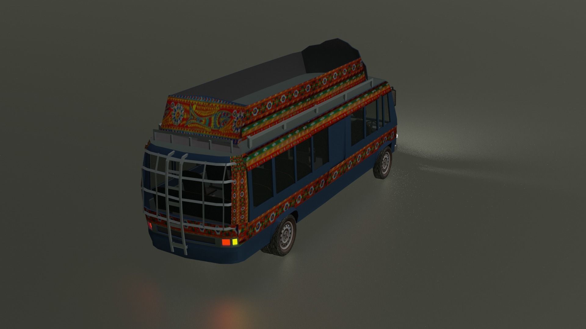 3D model Pakistani Old Bus VR / AR / low-poly | CGTrader