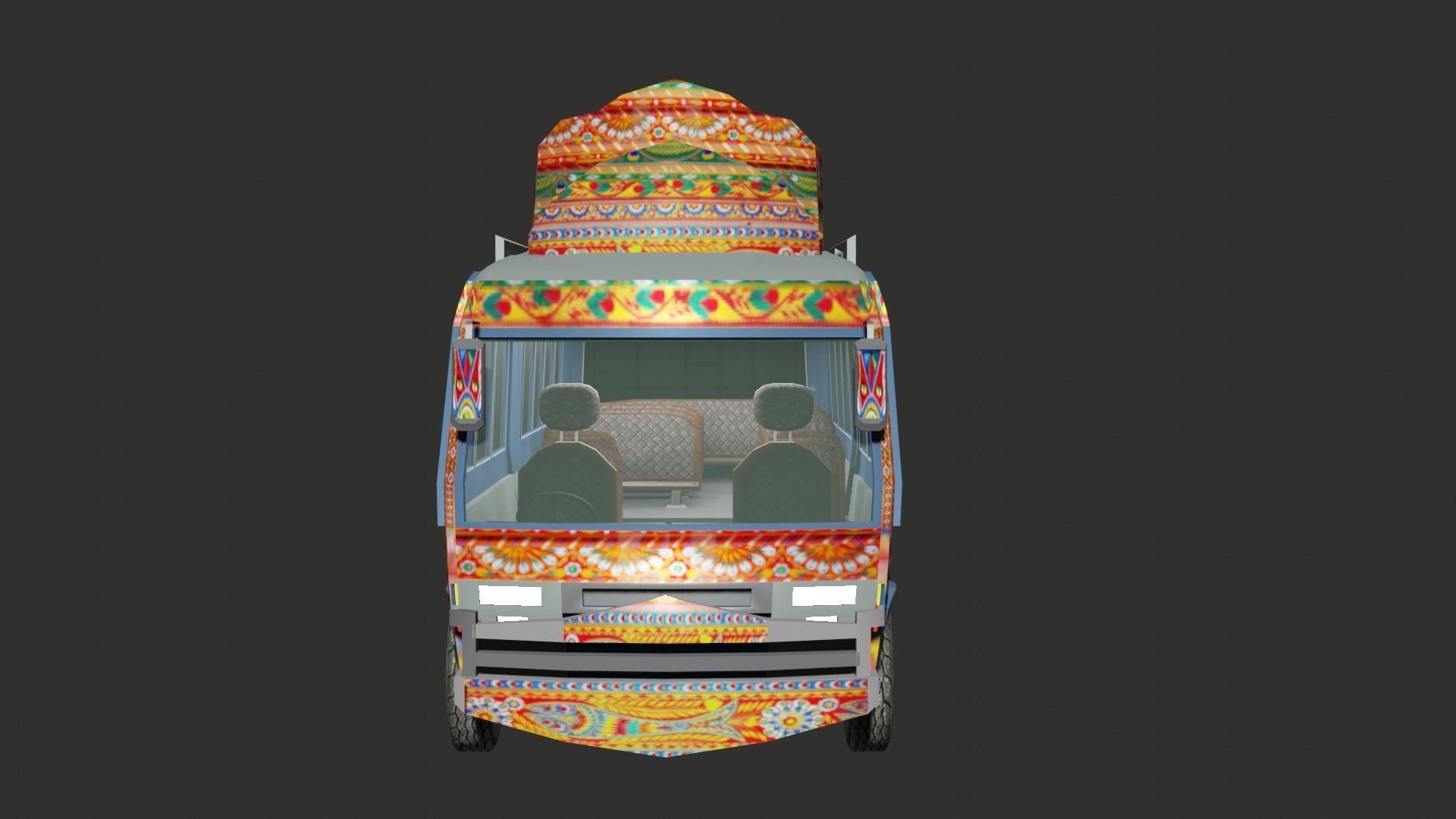 3D model Pakistani Old Bus VR / AR / low-poly | CGTrader