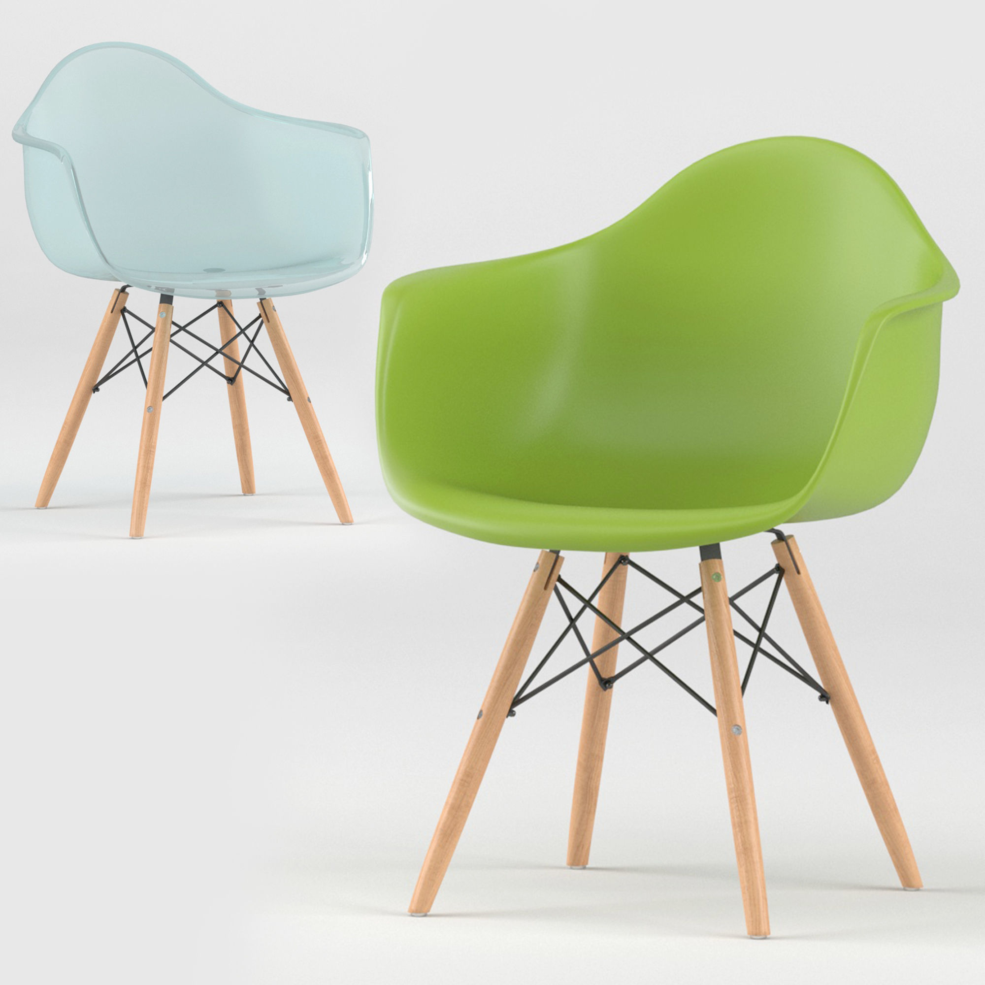 Vitra Eames DAW Chair 3D model | CGTrader