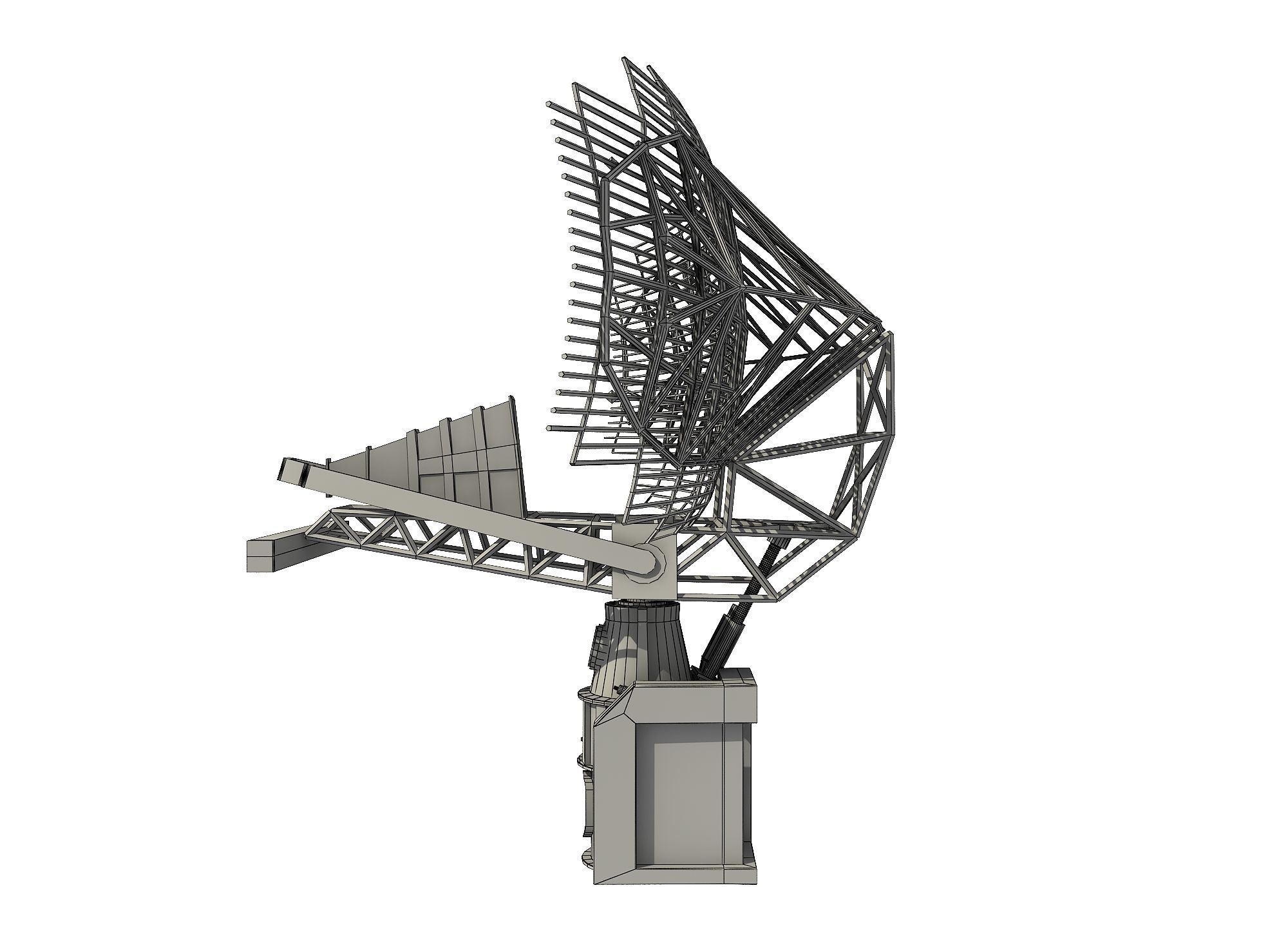 AN SPS-49 AIR SEARCH RADAR 3D model | CGTrader