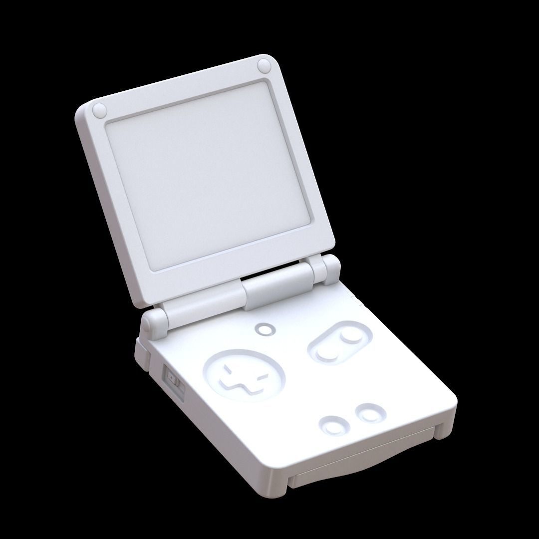 3D model Gameboy Advance SP Kirby VR / AR / low-poly | CGTrader