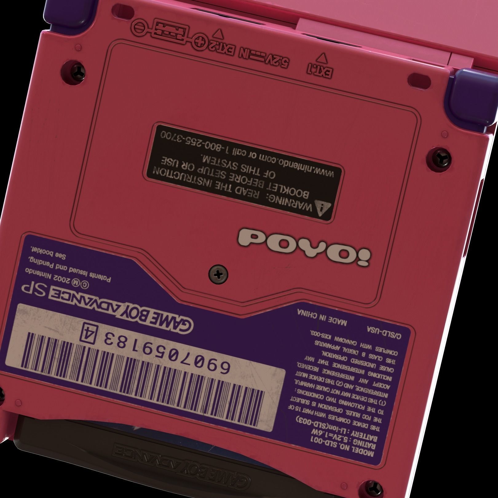 3D model Gameboy Advance SP Kirby VR / AR / low-poly | CGTrader