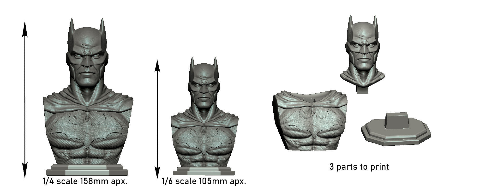 DC BUST PACK STL 3D model 3D printable | CGTrader