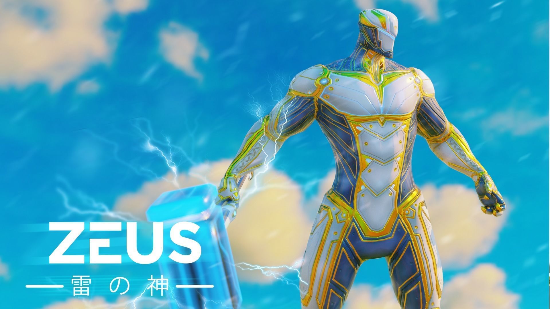 3D model LOW POLY ROBOT - ZEUS GOD OF SKY - THE TRINITY VR / AR / low ...