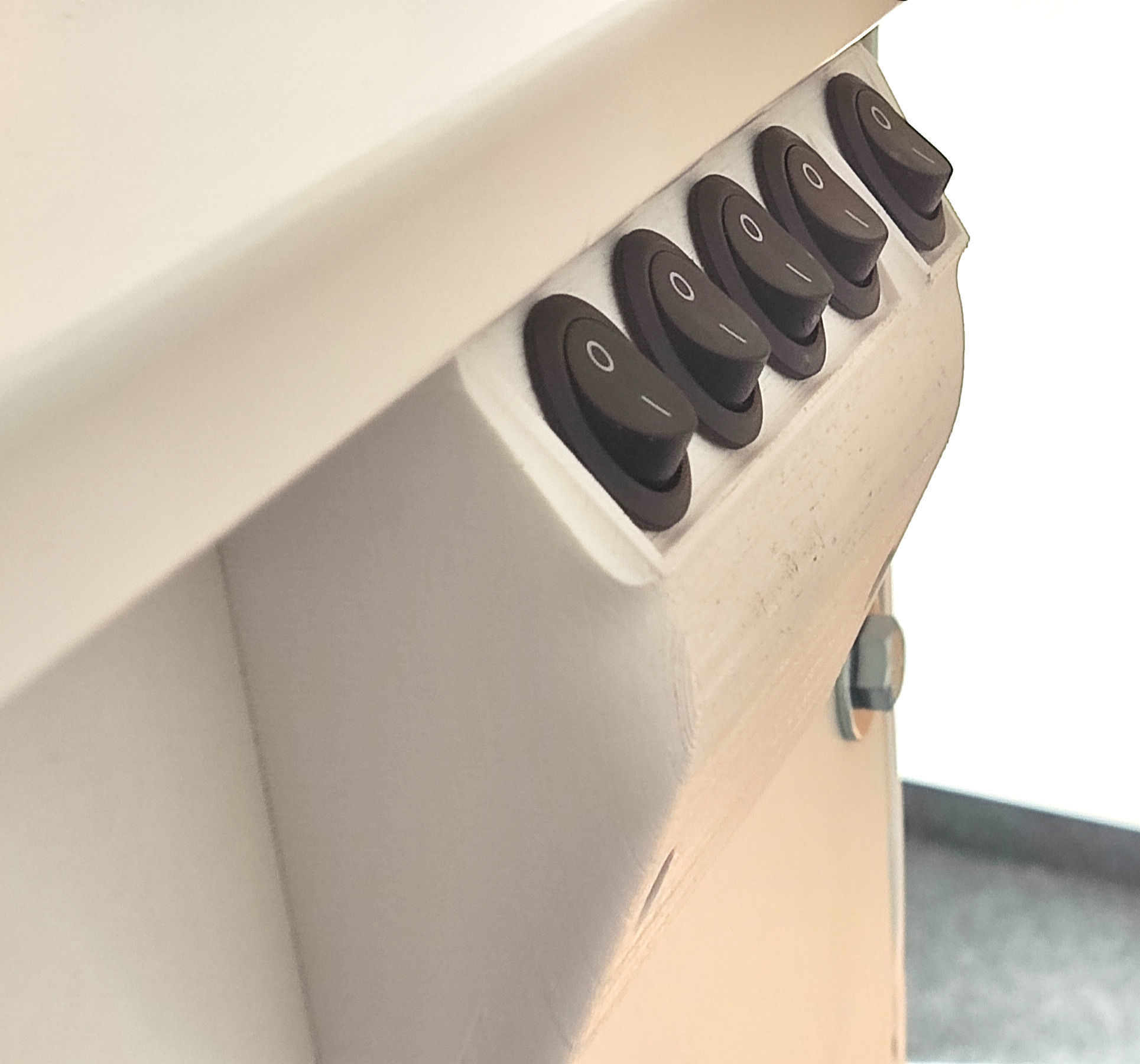 5 Button - Switch Panel 3D model 3D printable | CGTrader