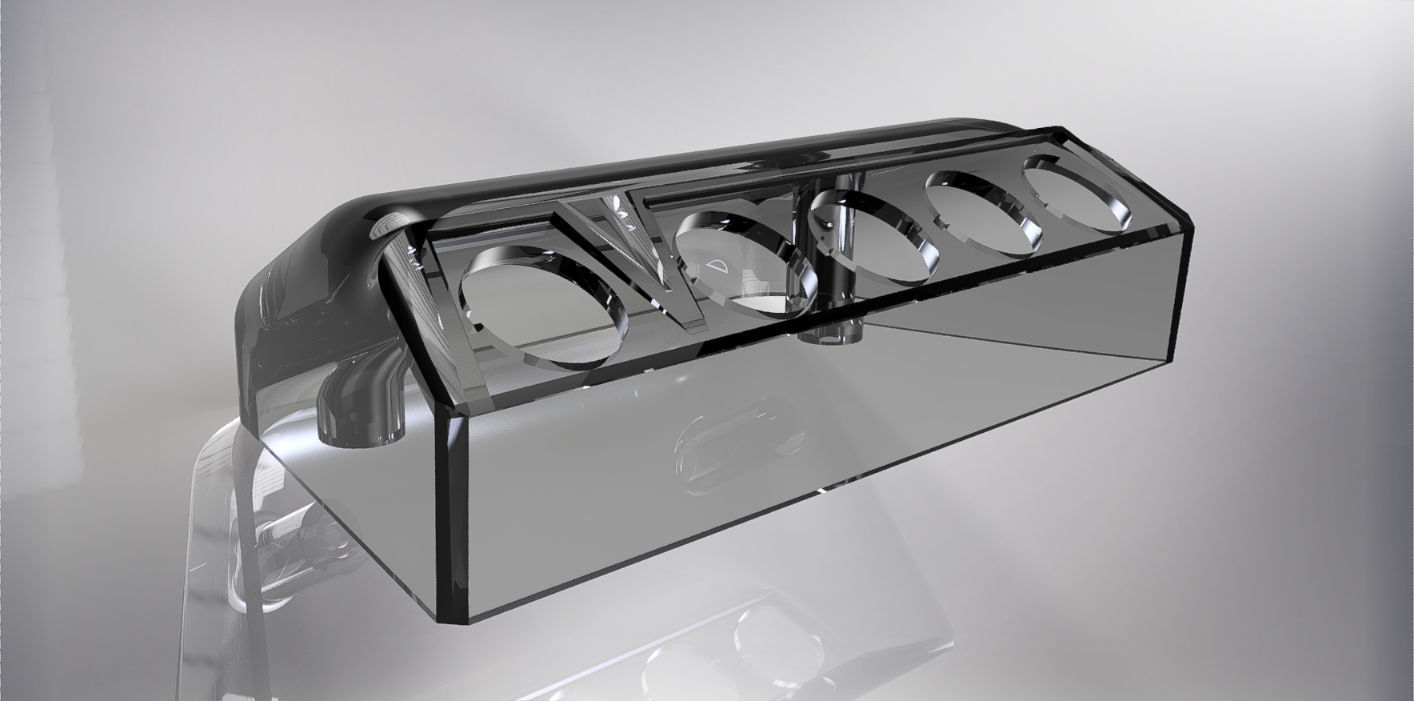 5 Button - Switch Panel 3D model 3D printable | CGTrader