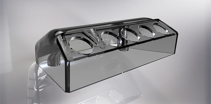 5 Button - Switch Panel 3D model 3D printable | CGTrader