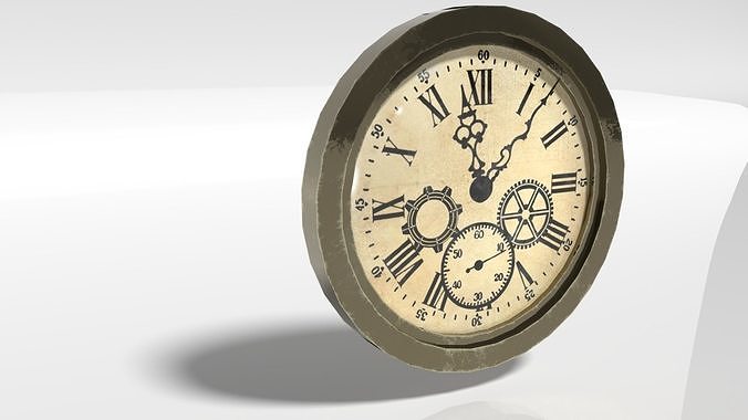 Round Shaped Wall Clock free VR / AR / low-poly 3D model | CGTrader