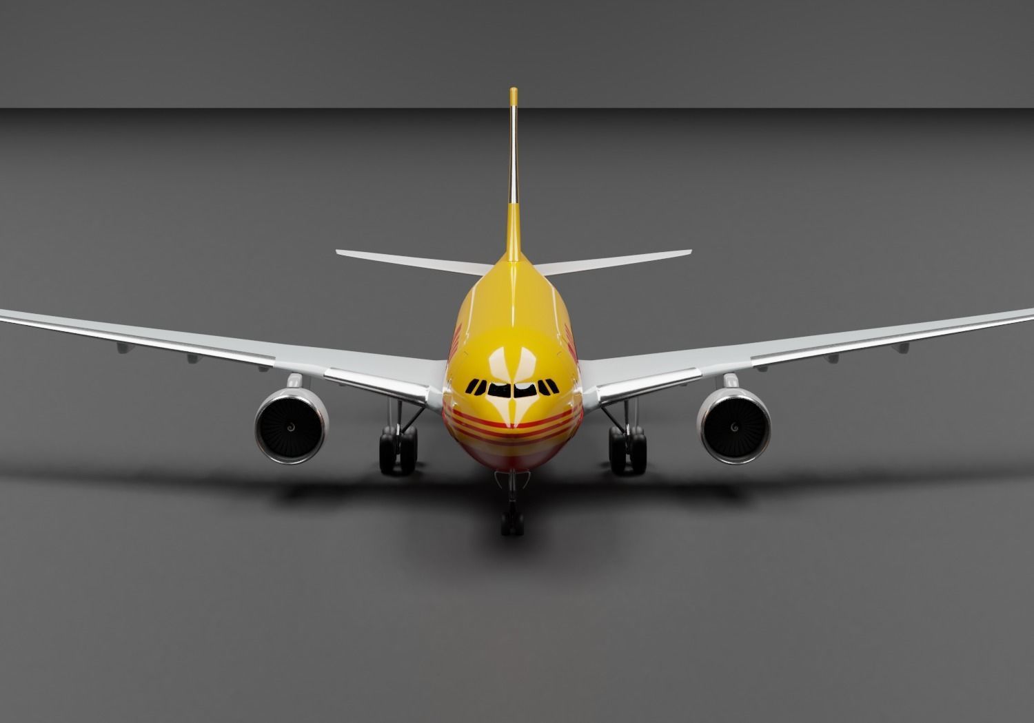 Airbus A300 DHL Cargo Livery 3D model | CGTrader