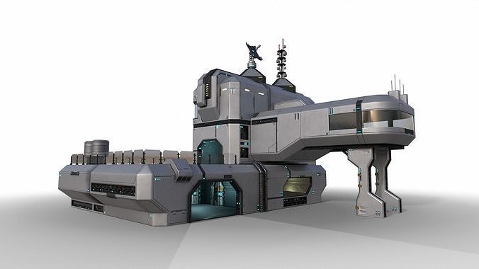 3D model Space building VR / AR / low-poly | CGTrader