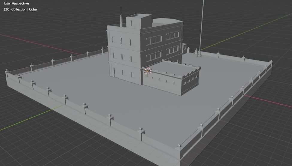 3D model Low-Poly Police Station VR / AR / low-poly | CGTrader