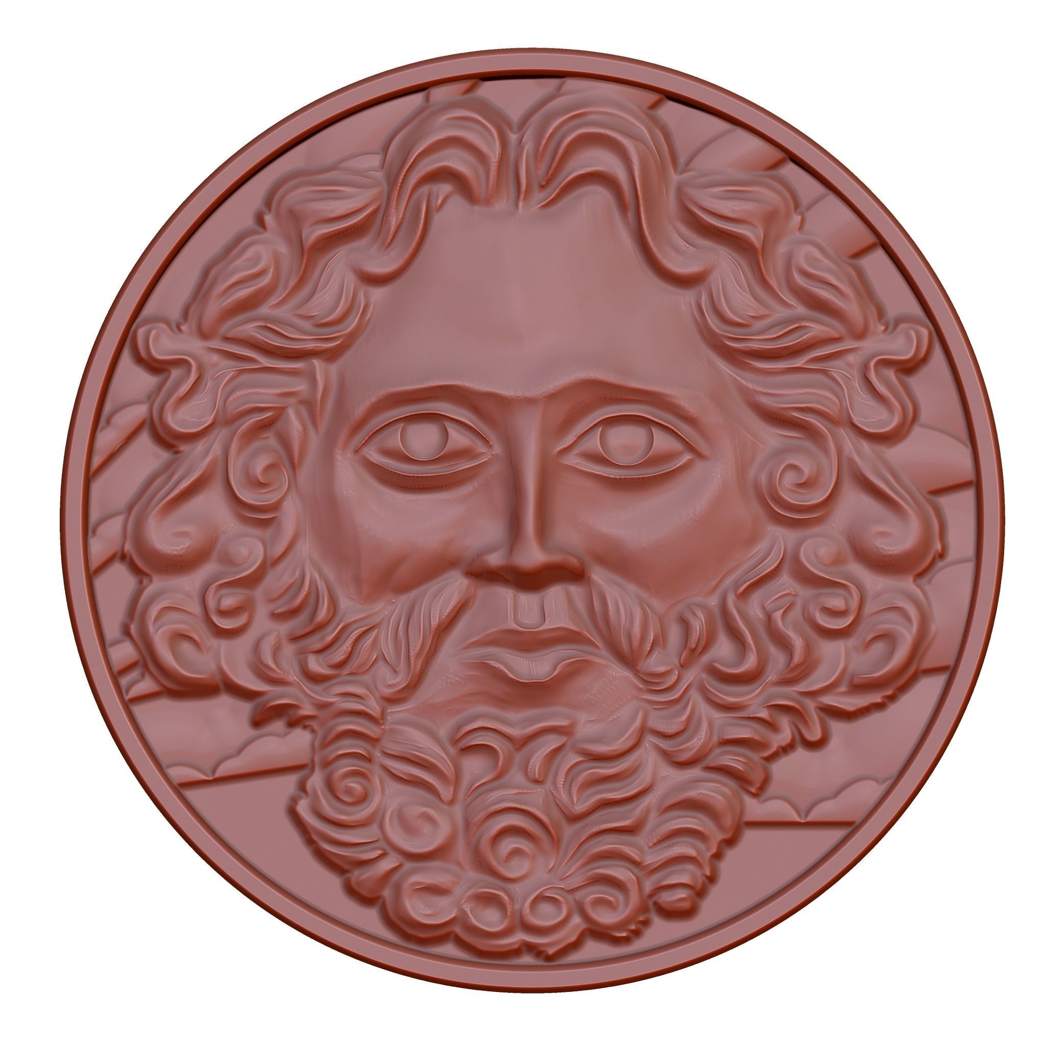 Zeus coin 3D model 3D printable | CGTrader