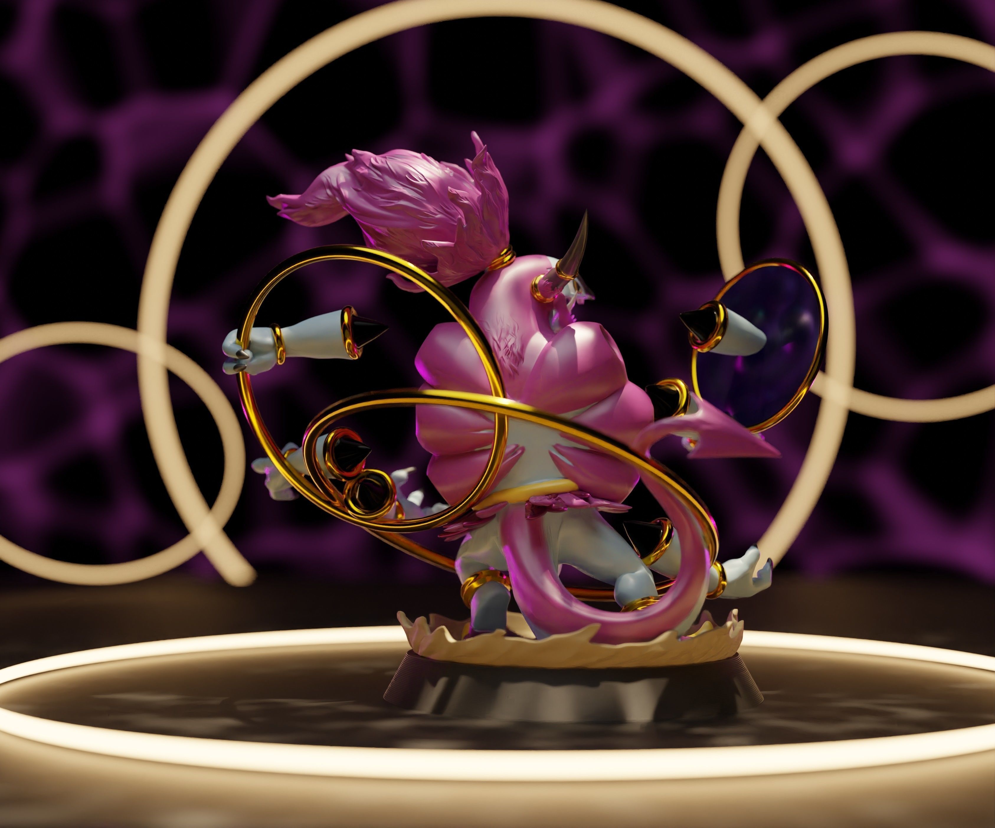 HOOPA UNBOUND - 3D PRINTABLE POKEMON with cuts and as a whole 3D model ...