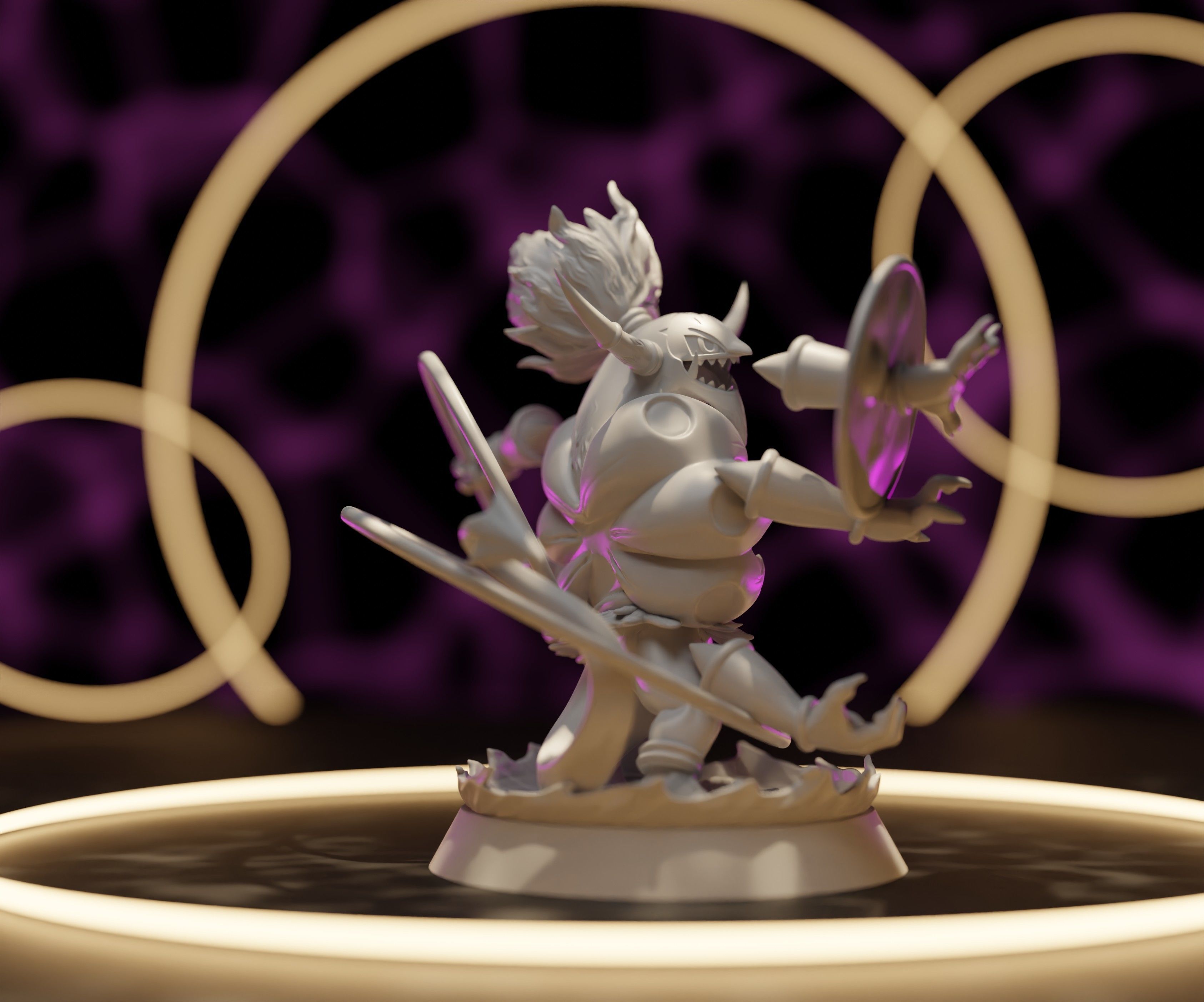 HOOPA UNBOUND - 3D PRINTABLE POKEMON with cuts and as a whole 3D model ...