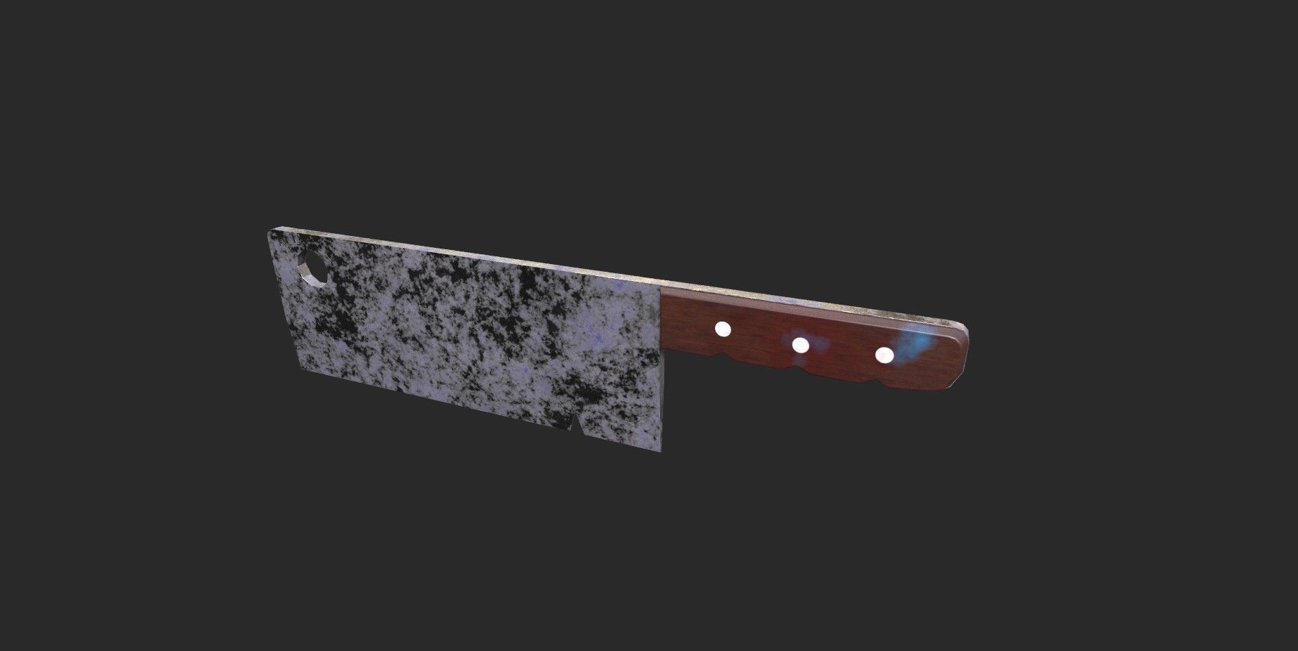 Butcher Knife PBR Game Ready Low-poly 3D model Free free 3D model ...