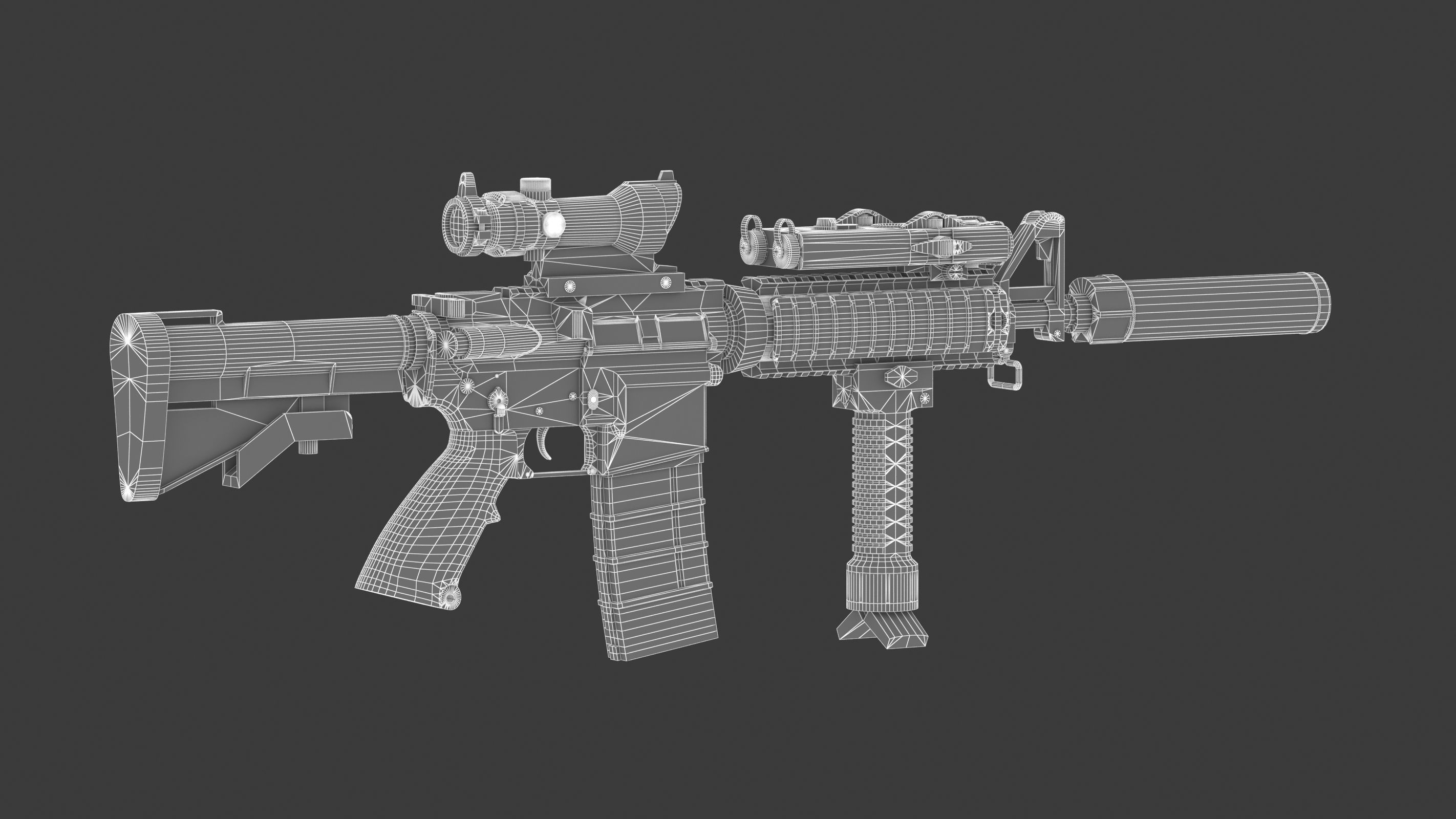3D model Colt Canada C8SFW Low Poly VR / AR / low-poly | CGTrader