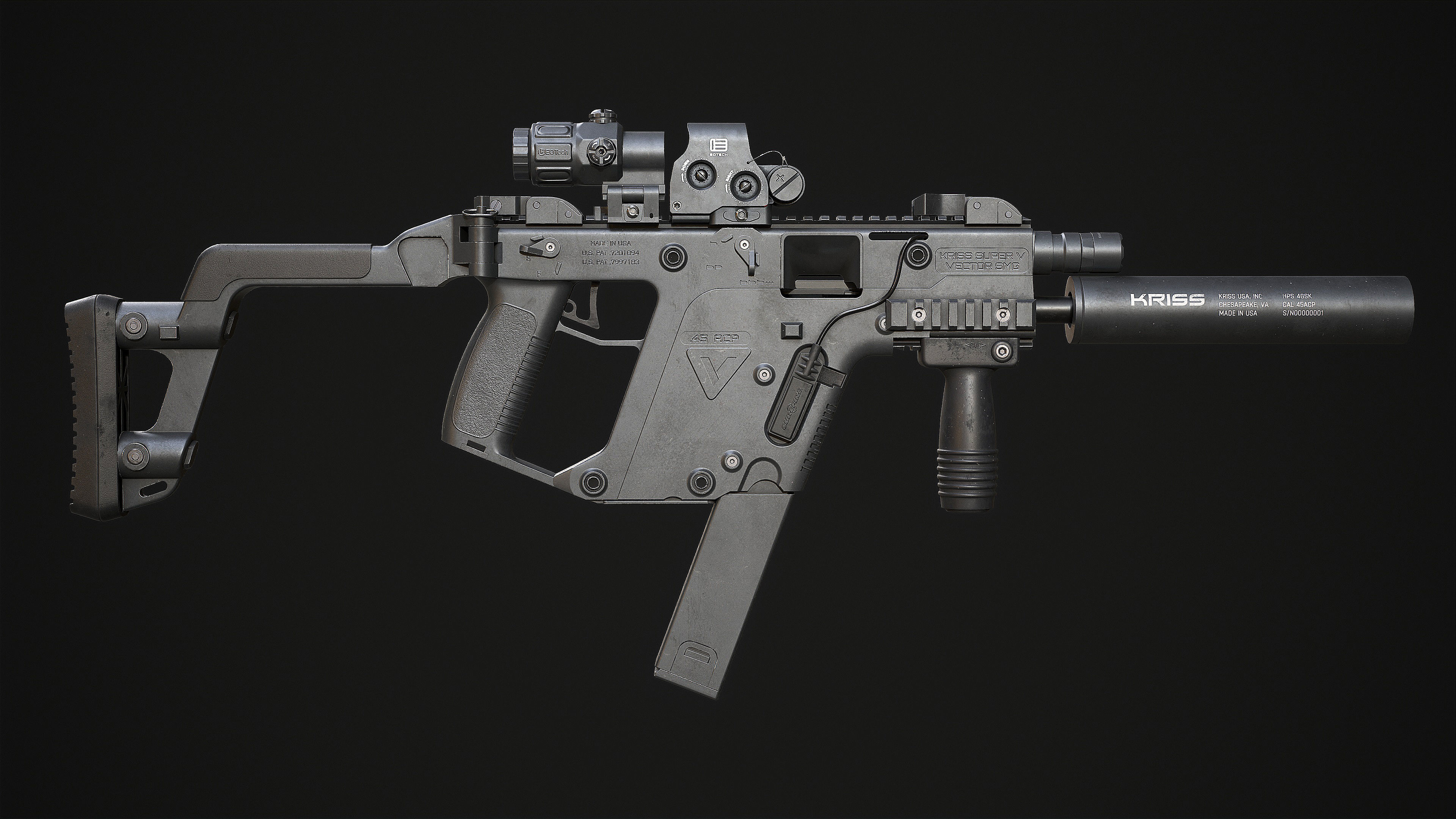 3D model KRISS VECTOR VR / AR / low-poly | CGTrader