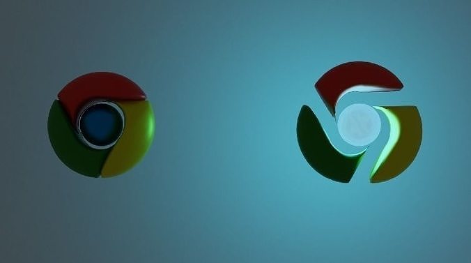 3D Chrome in Blender free VR / AR / low-poly 3D model animated rigged ...