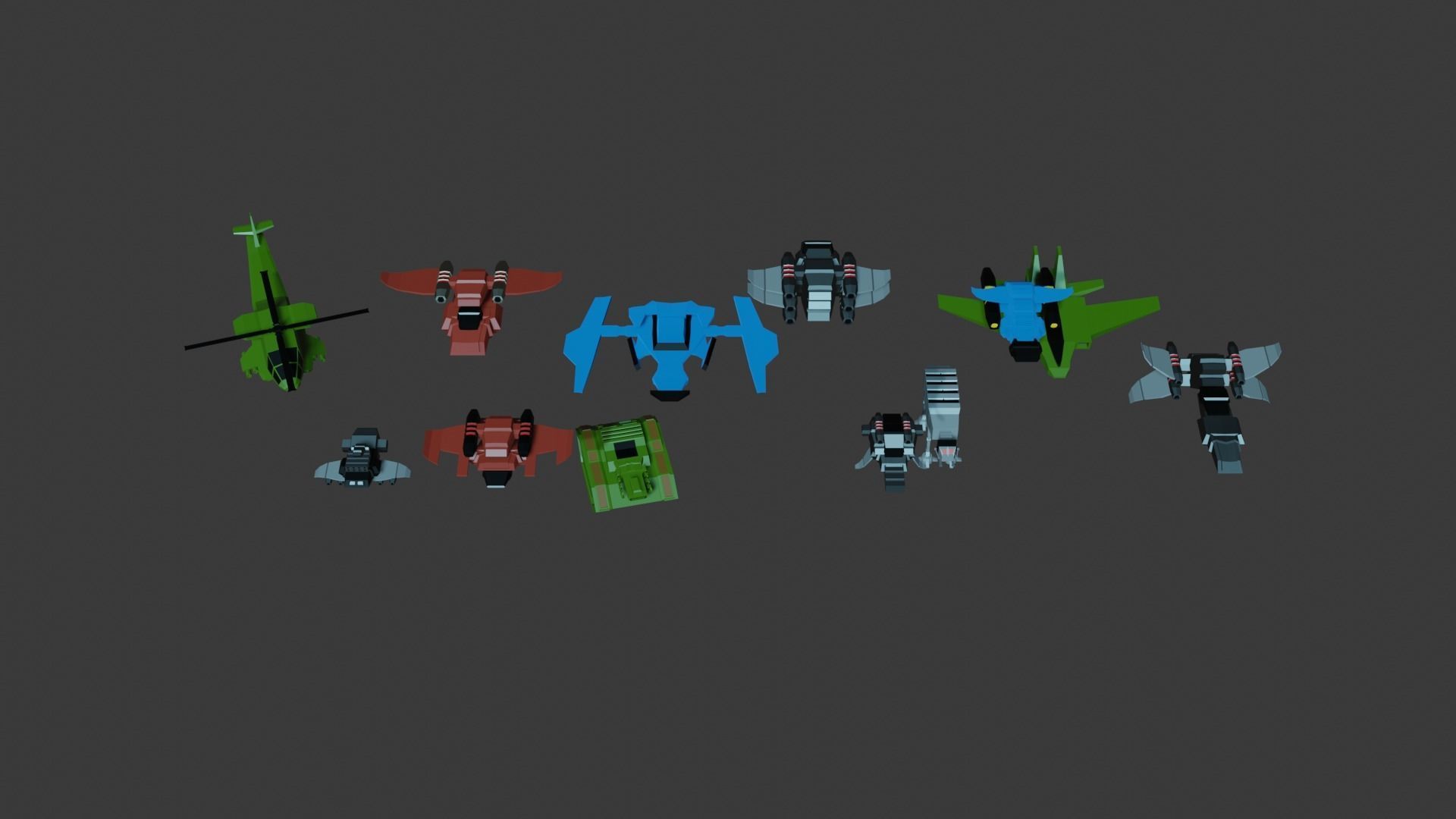 3D model space sci-fi fighters VR / AR / low-poly | CGTrader