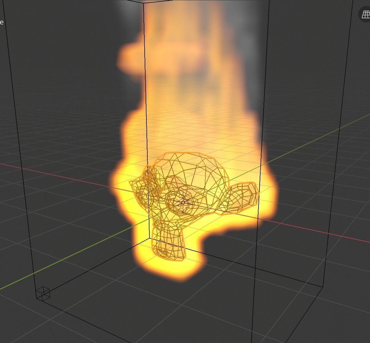 Burning monkey 3D model animated | CGTrader