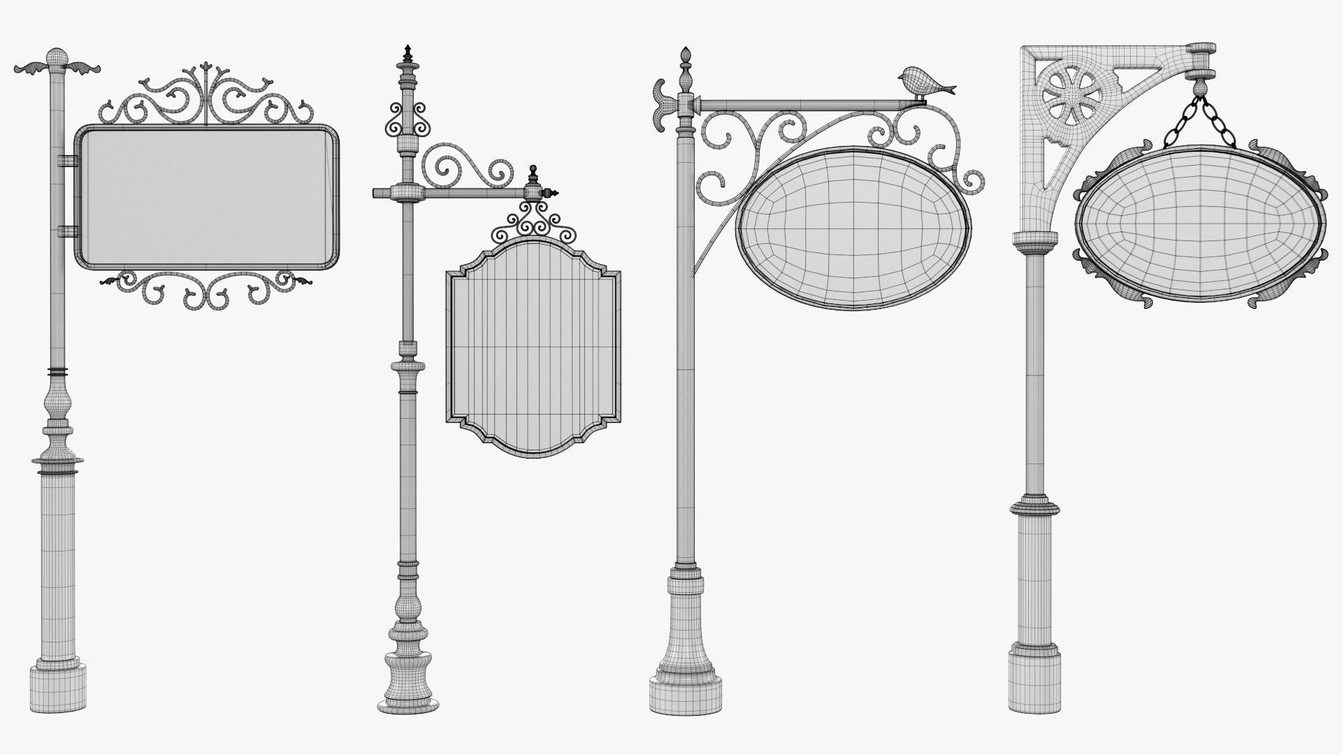 Forged columns 3D Model Collection | CGTrader