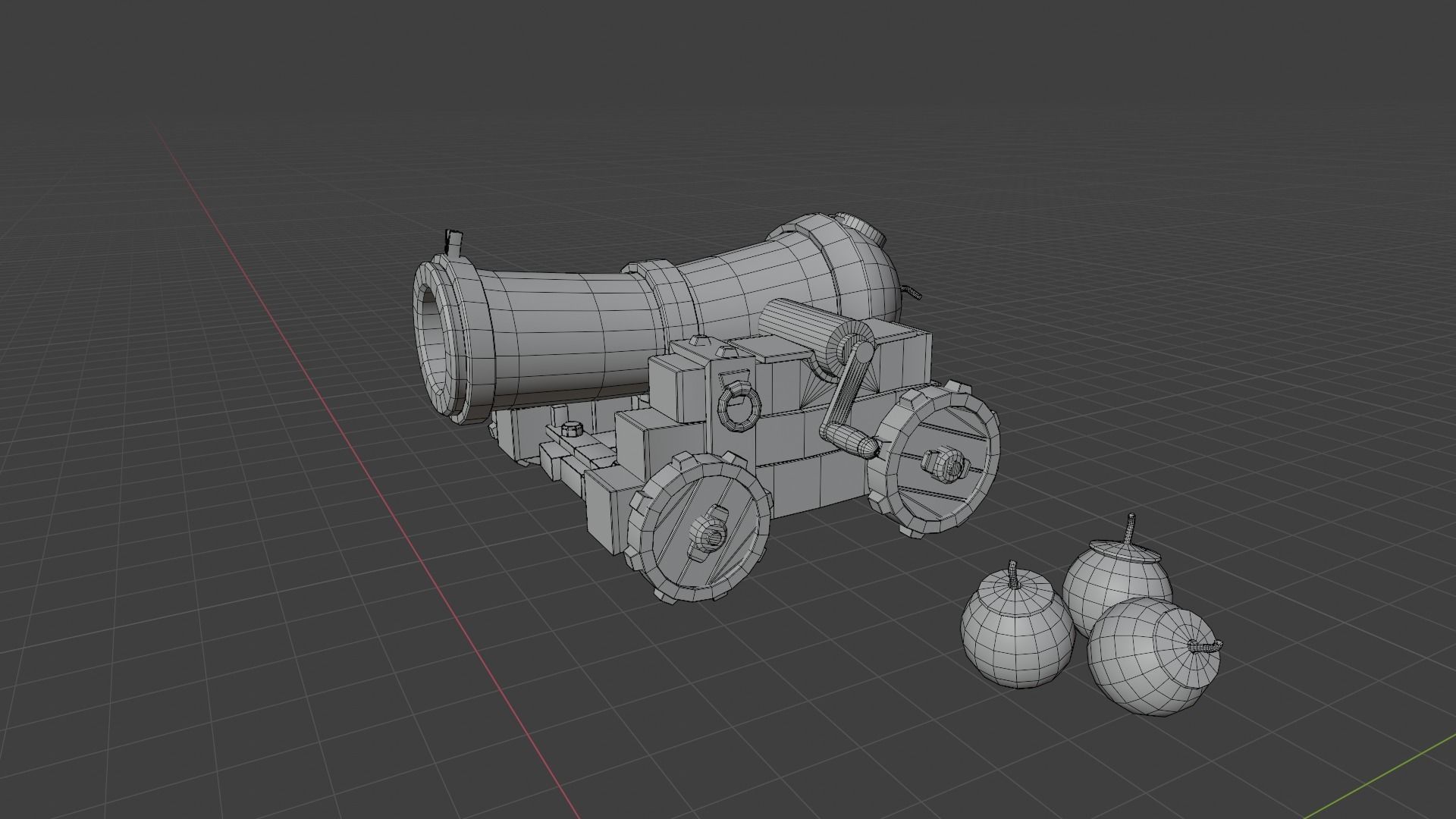 Realistic Ancient Cannon Low Poly 3D model | CGTrader