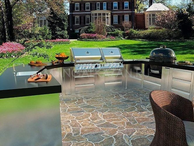 Napoleon PrestigeI gas grill BBQ set 3D model | CGTrader