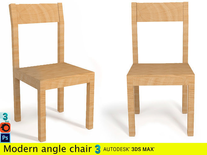 Modern angle chair 3D model | CGTrader