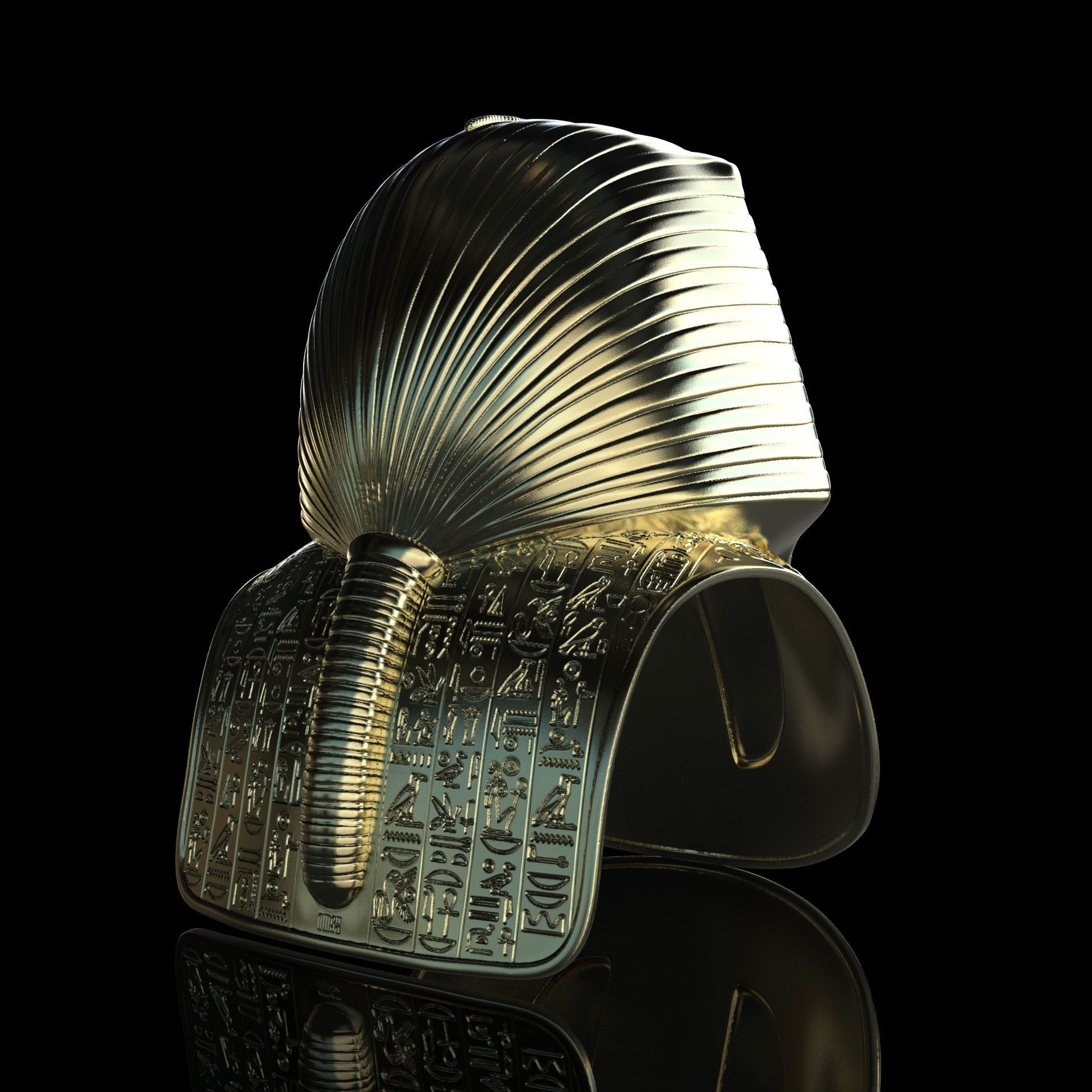 Tutankhamun Mask 3D model 3D printable | CGTrader