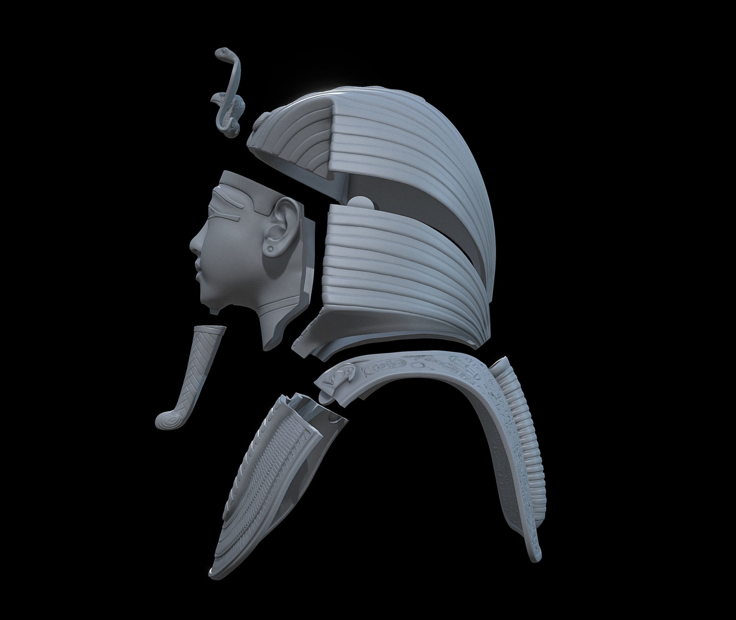 Tutankhamun Mask 3D model 3D printable | CGTrader
