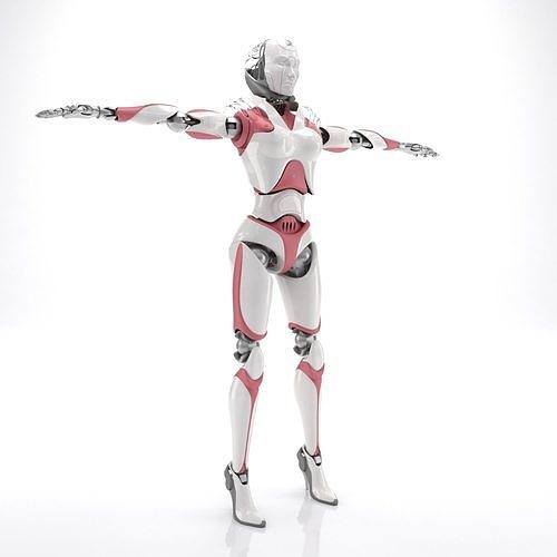 Female Android 3D model | CGTrader